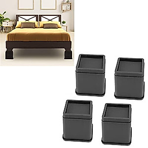 KJAOYU Bed Risers4pcs Stackable Furniture and Bed Risers Anti Slip Rubber Pad Lifts Up Riser for Sofa Bed Chair