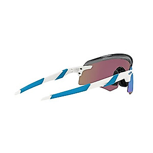 Oakley mens Oo9471 Encoder Sunglasses, Polished White/Prizm Sapphire, 36 mm US