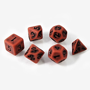 Dungeons and Dragons Rustic Dice Set | 7 Piece DND Dice Set | Includes Carrying Bag | 14+ | Officially Licensed | by Just Funky