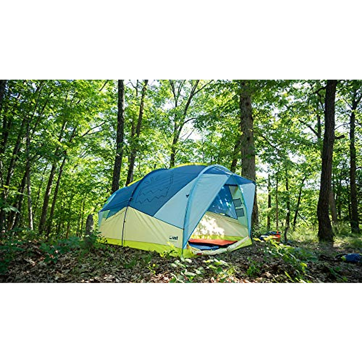 ust house party car camping tent with single layer design, heavy duty waterproof construction and storage pockets for backpacking, camping, hiking and breakdance parties - 6 person