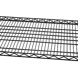 TRINITY Black 48" x 24" x 72" 4-Tier NSF Wire Shelving Rack, 48W x 24D x 72H