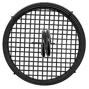 G.E.T. 4-31860 Black Round Stainless Steel Condiment Caddy Iron Teflon Coated Table Caddies Collection