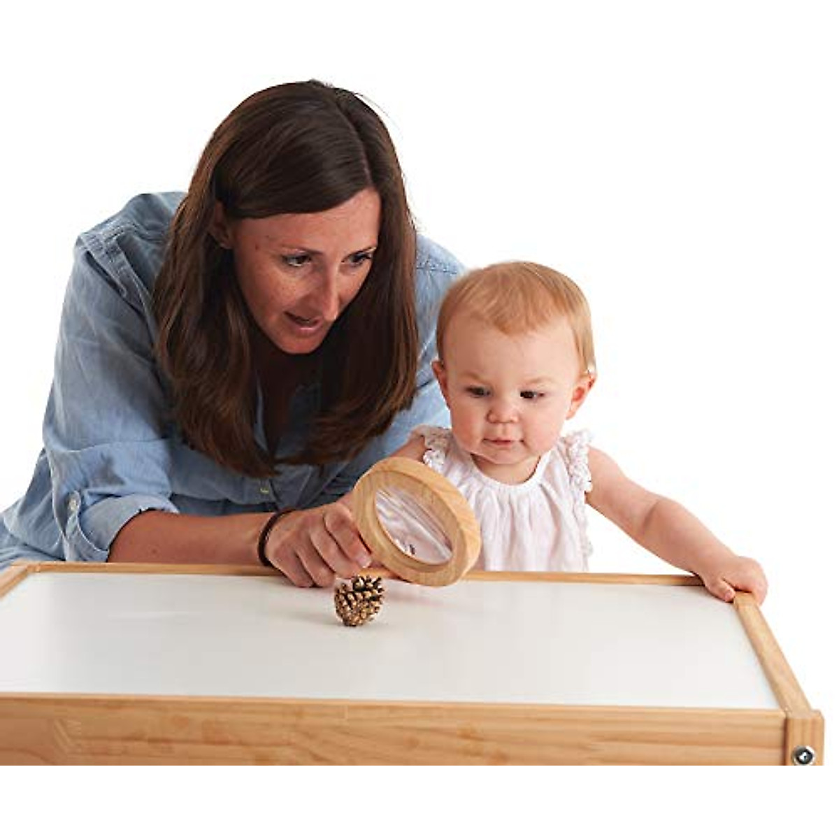 TickiT-72225 Wooden Hand Lens - Magnifying Lens for Toddlers & Children - Wooden Magnifier