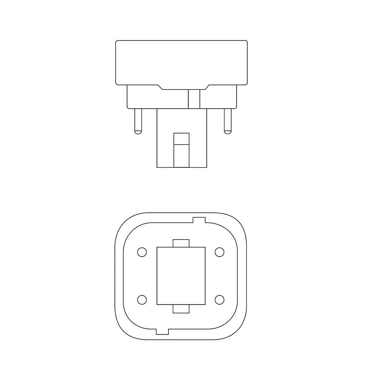 Ushio BC8865 3000137 - CF26DE/841-26W - 4 Pin G24q-3 Base - 4100K - CFL Bulb