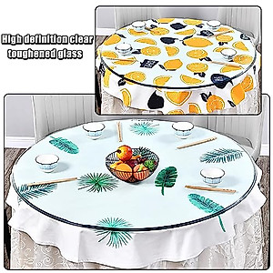 SNWGPLY Round Glass Table Top for Round Wood Table Top, Round Dining Table, Round Marble Table Top for Dining Table, Coffee Table, Restaurant Table Superb Load-Bearing Capacity