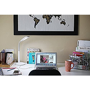 OttLite Natural Daylight LED Flex Desk Lamp  - Adjustable, (Black)