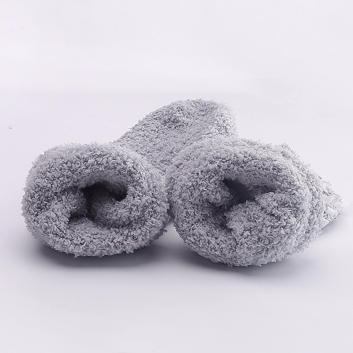 Breslatte Non Slip Socks Hospital Socks with Grips for Women Grip Socks for Women Fluffy Socks with Grips for Women 5 pairs 2 Darkcolor