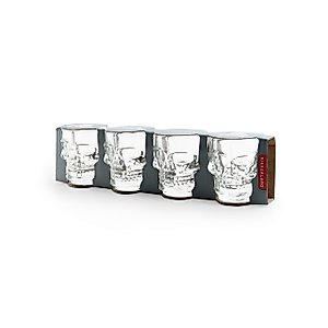 Kikkerland Skull Shot Glasses, Set of 4