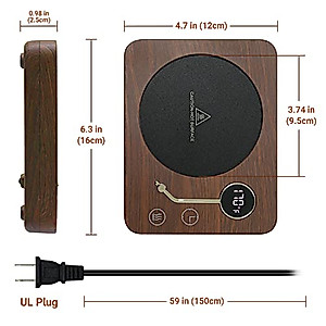 Coffee Mug Warmer, CEROBEAR Mug Warmer for Desk 3 Temperature Control 131℉/149℉/170℉, Cup Warmer with Auto Shut Off for Coffee Milk Tea Beverage