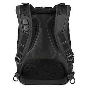 Targus EcoSpruce business Travel Laptop Backpack,15.6 inch EcoFriendly 27L waterprof work+school+computer laptop bag, Recycled fabric, MP3 Commuters rucksack, Briefcase Bag Women/ Men (TBB013EU) Black