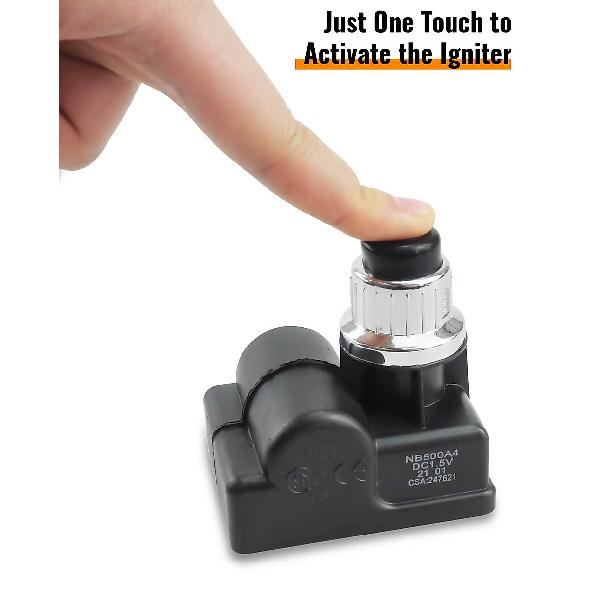 YIGUCS Grill Igniter Kit Fit for Blackstone 36 Inch Griddle, 4 Outlet Electronic Push Button Electronic Igniter Replacement Spark Plug Kit