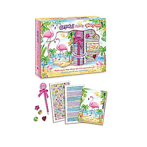 DUDUBUY Flamingo Diary and Journal Set Stationary for Writing Drawing Kids Diaries with Lock Keys Flamingo Gifts For Girls Ages 5 6 7 8 9 10 Arts and Crafts for Kids