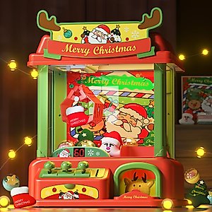 DOLIVE Claw Machine for Kids, Electronic Arcade Game Machine with Music, Green Mini Vending Machine, for Girls Age 4 5 6 7 8 9 10+