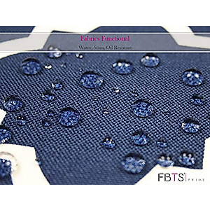 FBTS Prime Outdoor Waterproof Decorative Throw Pillows with Inserts for Patio Furniture, 18x18 Inch Fade Resistant Patio Garden Cushions for Couch Bed Sofa, Striped Navy