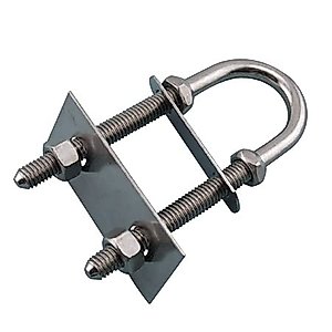STAINLESS STEEL BOW/STERN EYE, 3/8" TO 1/2", U-BOLT INCLUDES 4 NUTS (9 DIFFERENT SIZES) (S0353-10115)