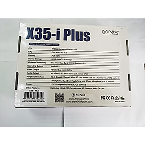 MINIX X35-i Plus 4K Ultra HD Industrial Android Player, WiFi 6/2GB DDR4/32GB eMMC 5.1 /GLAN/Pre-Rooted Firmware/Wake On LAN/Auto Power. Ideal for Digital Signage and Industrial Application.