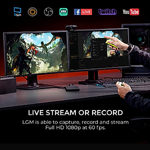 AVerMedia Live Gamer Mini Capture card, Video Stream and Record Gameplay in 1080p60 with HDMI pass-thru, Plug & Play, on OBS, Xbox series x/s, PS5, Nintendo Switch, Windows 11 / MacOs12 (GC311)