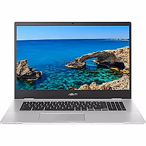 ASUS 2022 Chromebook 17.3 Inch FHD Laptop, Intel Celeron N4500 Up to 2.8Ghz, 4GB DDR4 RAM, 128GB Storage, USB C, Wifi6, 17hours Battery Life, Bluetooth5.2, Webcam, Chrome OS