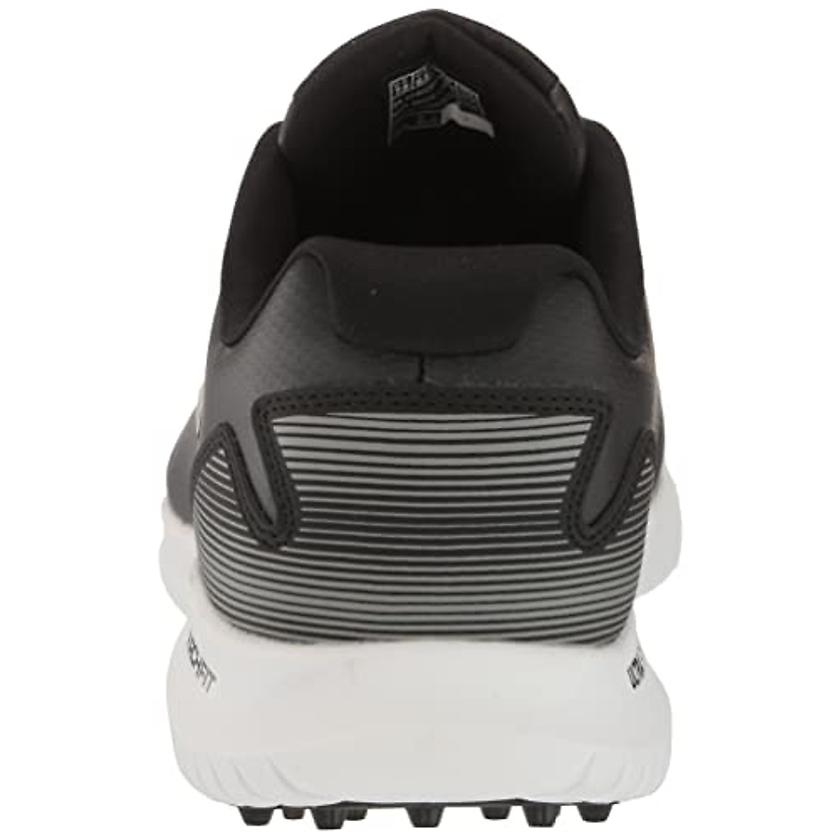 Skechers Men's Max 2 Arch Fit Waterproof Spikeless Golf Shoe Sneaker, Black/White, 12 Wide