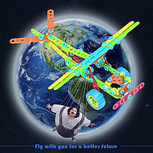 aspeepol 179 Pieces Boys Stem Toys Activities Kids Building Toys and Blocks for Kids Ages 5-12 Construction Tinker Tool Kit Learning Educational Erector Set DIY Childrens Engineering Gift for Kids