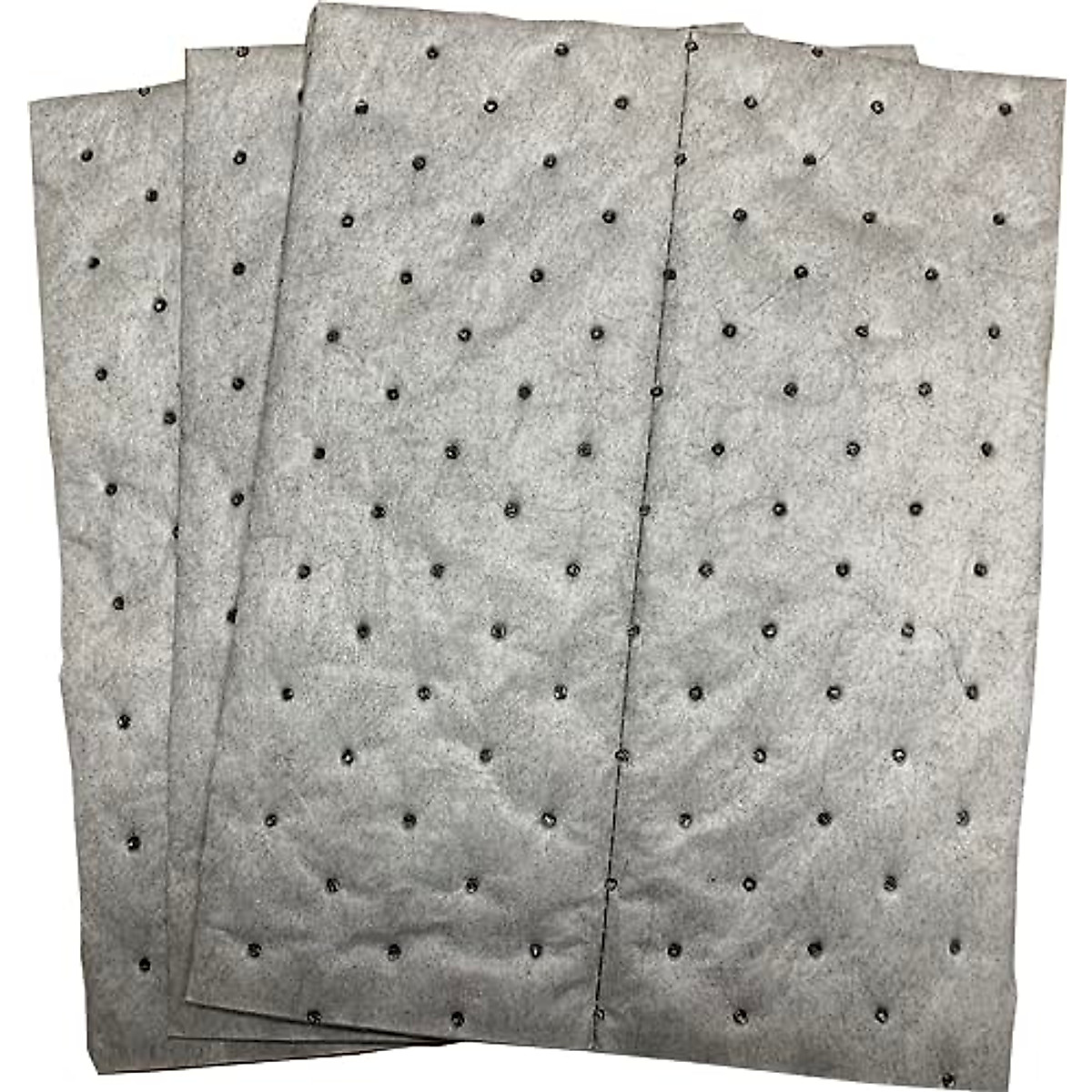 Evolution Sorbent Products XMBGPF1310 Spilfyter Polypropylene Extra Heavy Absorbent Pad, 12 Gal Capacity, 13" Length, 10" Width, Gray, Pack of 100