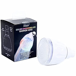 SecureTheTech Color Changing LED Shower Head Rainfall High Pressure Color Changing Shower Head