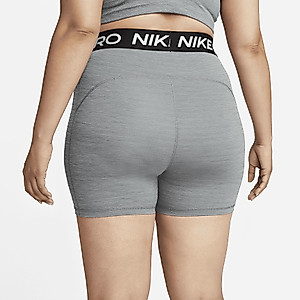 Nike Pro 365 Women's 5" Shorts (Plus Size), Smoke Grey/Heather/Black/Black, 3X