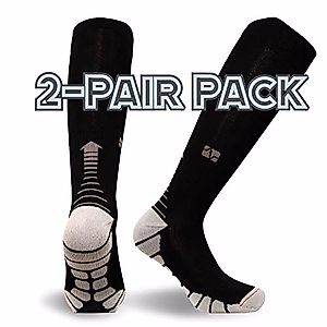Vitalsox Men's Standard VT1211 2PK Blk L, Black 2-Pack, Large