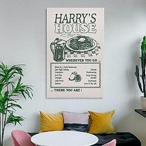 Harry's music House Styles Music Album Posters (1) Wall Art Paintings Canvas Wall Decor Home Decor Living Room Decor Aesthetic 08x12inch(20x30cm) Unframe-style