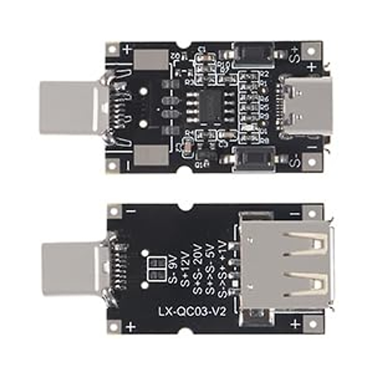 5Pcs 100W 5A USB Type-C Decoy Trigger Board 5V 9V 12V 15V 20V Output QC PD 2.0/3.0 Trigger Adapter Cable Connection Polling Detector