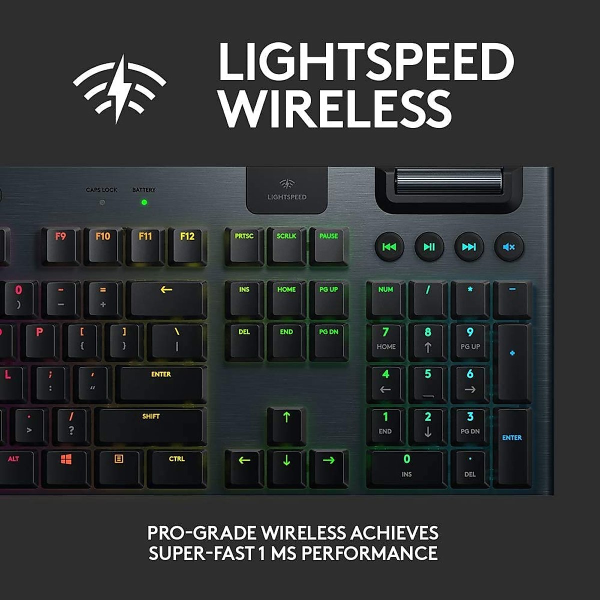 Logitech G915 Wireless Mechanical Gaming Keyboard - Linear (Renewed)