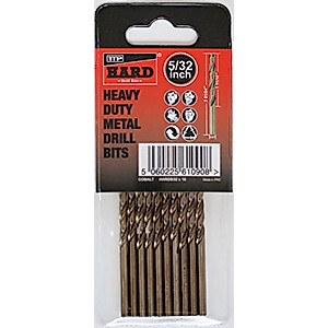 TTP HARD Drills Bits 5/32-Inch, 10 X Imperial Drill Bits Cobalt for Drilling Harder Metals Stainless Chrome Aluminum Cast Iron