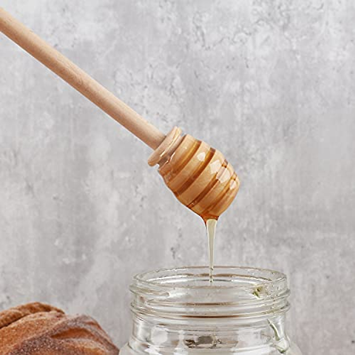 DESIOLE Wooden Honey Mixing Stirrer Honey Dipper Sticks Honey Spoon