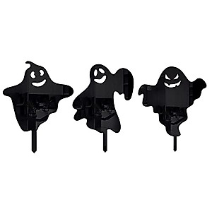 Pomobie Halloween Decor Ghost Garden Stakes Yard Art Decorative Yard Sign Outdoor Statues Outdoor Decorations Yard Yard Signs Halloween Stakes Props Scary Holiday Home Lawn Party Supplies (A01)