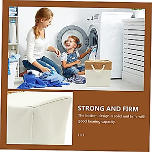 5pcs Fabric Storage Basket Blanket Storage Bag Linen Storage Bags Kids Travel Nursery Laundry Basket Freestanding Laundry Hamper Nursery Basket Organizer X11