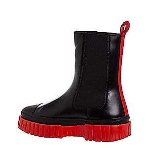 Love Moschino women ankle boots black - red 7 US