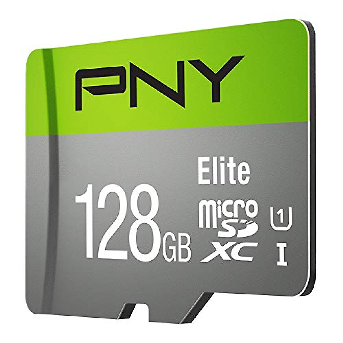 PNY 128GB Elite Class 10 U1 microSDXC Flash Memory Card - 100MB/s, Class 10, U1, Full HD, UHS-I, Micro SD
