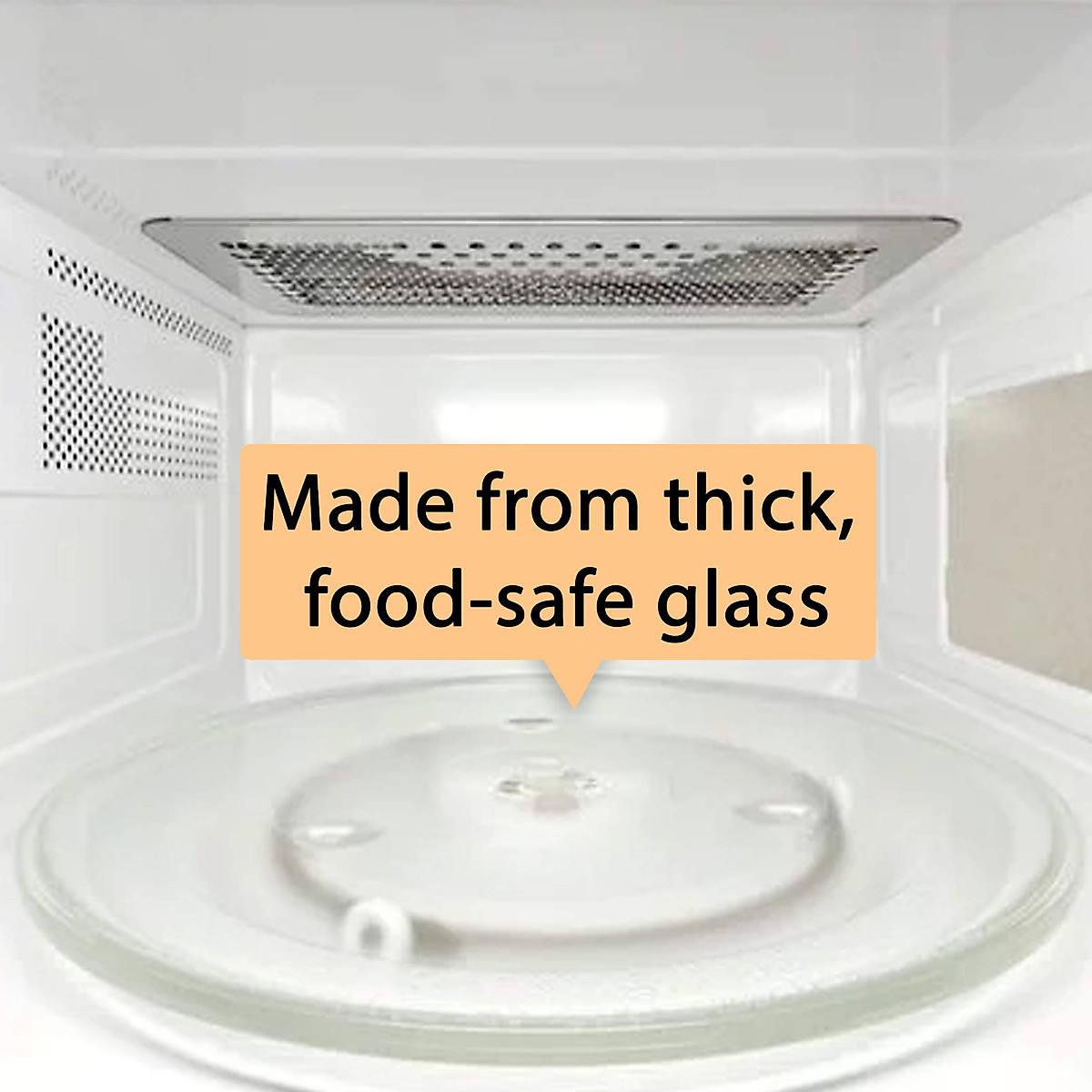 The 11.25’’ Microwave Glass Tray Compatible with GE and Kenmore - Exact Replacement Part of WB49X10097/ DE63-00536A / ME 16H702SES/ MCD991AB - Dishwasher Safe