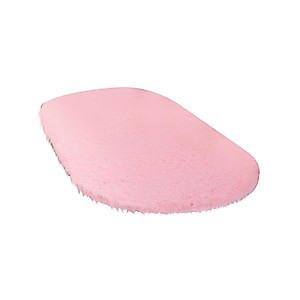 Scceatti Pink 24x16In Oval Area Rug, Soft Shaggy Washable Polyester Bathroom Rug for Living Room Decor, Non-Slip Memory Foam Bath Mat with Fade Resistant Absorbent Non Skid Property