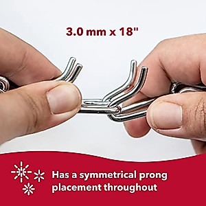 Herm SPRENGER Ultra-Plus Prong Dog Training Collar,  3.0 mm x 18" Neck Size, 3.0 mm x 20" Chain Length, Steel Chrome Plated Dog Prong Collar, Pinch Collar for Dogs, Dog Correction Collar