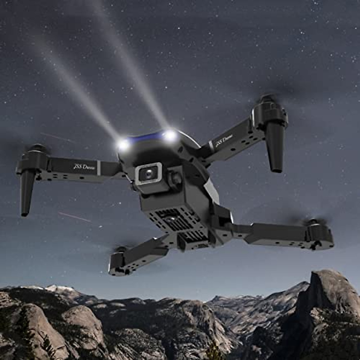Vounel Drone with 1080P Dual HD Camera - 2023 Upgradded RC Quadcopter for Adults and Kids WiFi FPV RC Drone for Beginners Live Video HD Wide Angle RC Aircraft Trajectory Flight Altitude Hold（Black）