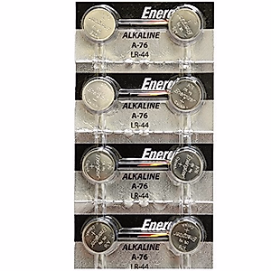 [ Strip of 8 ] Energizer A76/LR44 (A76BP), SR44, L1154, 1.5v Alkaline Batteries
