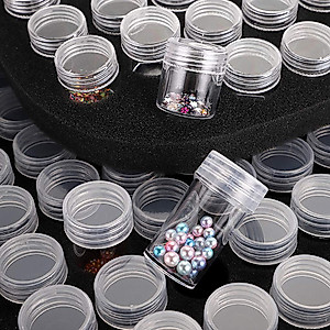 Hipiwe 132 Bottles Diamond Painting Storage Carring Case - Hardshell DIY 5D Diamond Art Craft ccessory Container Embroidery Organizer Bag for Storage Jewelry Beads Sewing Pills