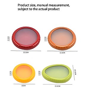 Generic 4pc Silicone Fruit And Vegetable Storage Container Set For Fridge，Avocado Silicone Saver，Tomato Storage Container，Onion Keeper，And Lemon Saver For Fridge。 (4PCS- fruit and vegetable saver)