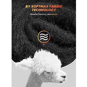 TRENDOUX Gloves Women Men, Winter Touch Screen Glove, Texting Running Driving - Anti-Slip Grip - Thermal Lining - Stretchy Material - Knitted Warm Glove Computer in Cold Weather Black - L