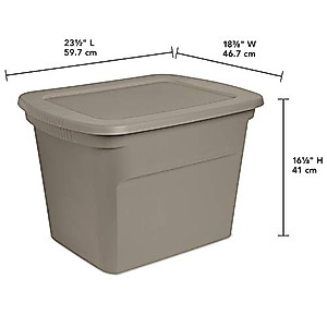 Sterilite 18 Gal./68 L Totes, Hazelwood, 8