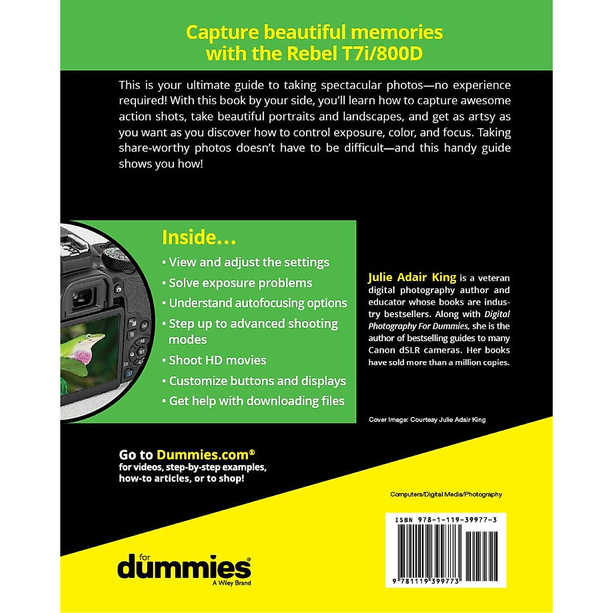 Canon EOS Rebel T7i/800D For Dummies