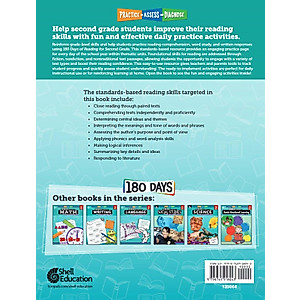 180 Days™: Includes Reading 2nd Edition, Writing, and Math for 2nd Grade Practice Workbook for Classroom and Home, Cool and Fun Practice Created by Teachers (180 Days of Practice)