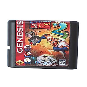 Samrad Earthworm Jim 2 Bit 16 MD Game Card For Sega Mega Drive For Genesis
