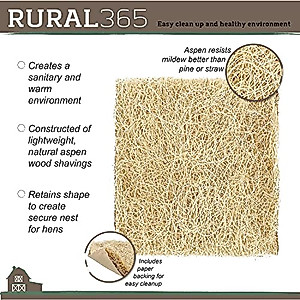 Rural365 Chicken Nest Box Liners 12 Pack - Chicken Coop Bedding, Poultry Supplies Chicken Bedding Nest Liners Chickens